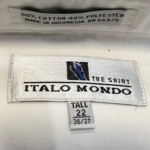 italo mondo | Shirts | Italo Mondo Tall22 3637 Dress Shirt | Poshmark